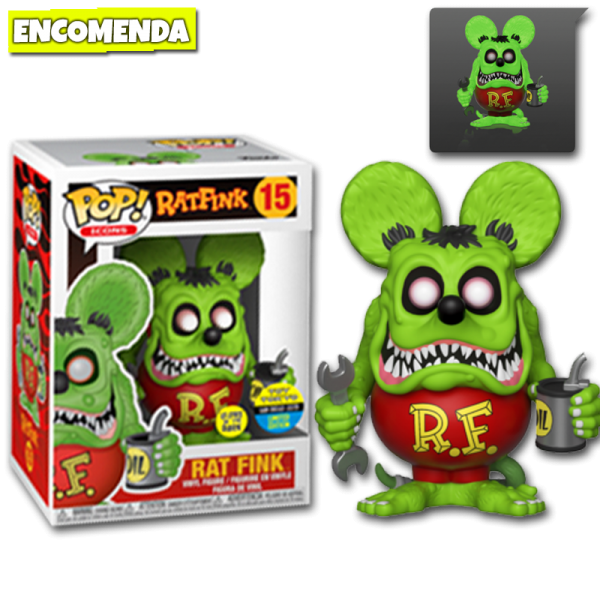 Funko Pop! Rat Fink - Rat Fink #15 GITD SDCC 2019 - Loja TSC