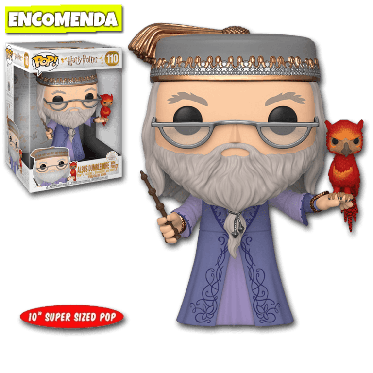 Funko Pop! Harry Potter - Albus Dumbledore com Fawkes #110 - Loja TSC