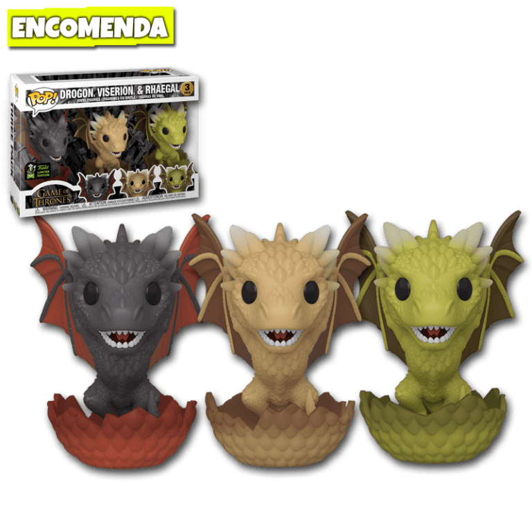 Funko Pop! Game of Thrones - Drogon Viserion e Rhaegal - Loja TSC