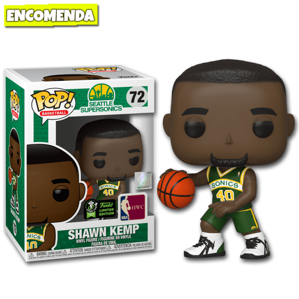 Funko Pop! NBA Seattle Supersonics - Shawn Kemp #72 - Loja TSC