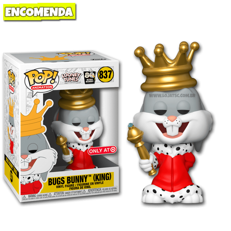 Funko Pop! Looney Tunes - Pernalonga Rei #837 - Loja TSC