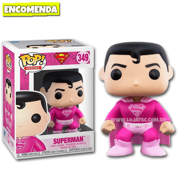 Funko Pop! Breast Cancer Awareness - Superman #349 - Loja TSC
