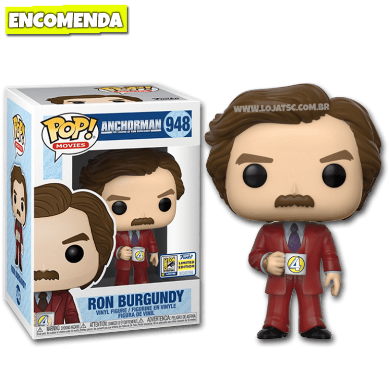 Funko Pop! Anchorman - Ron Burgundy #948 - Loja TSC