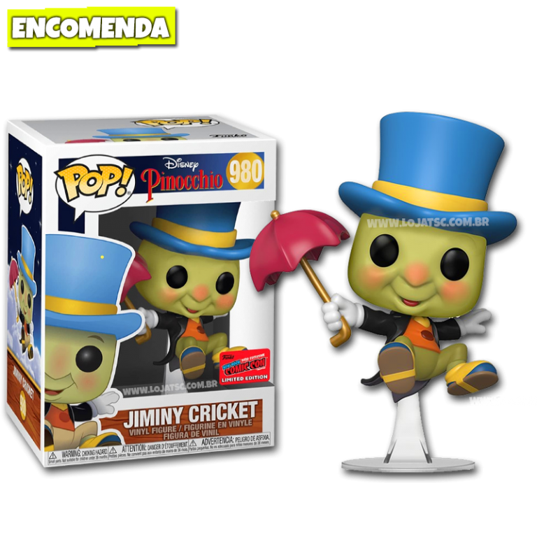 Funko Pop! Pinocchio - Grilo Falante #980 NYCC 2020 - Loja TSC