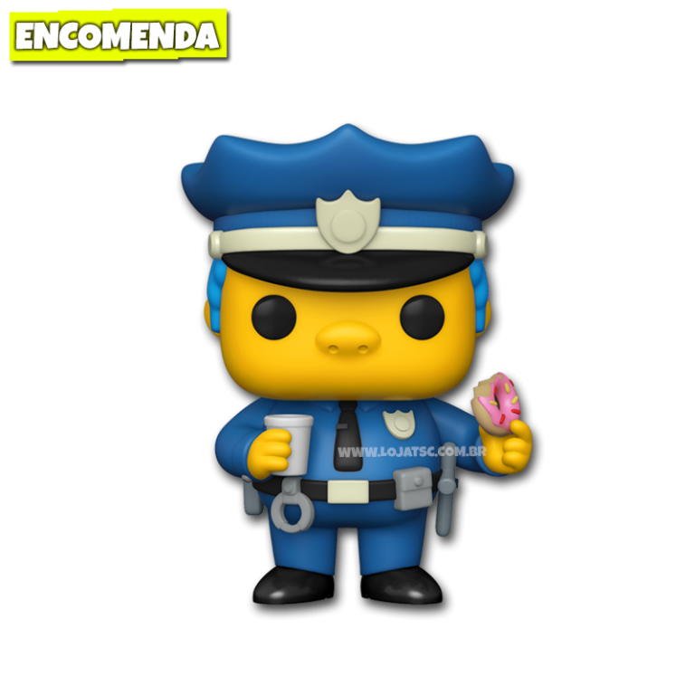 Funko Pop! Os Simpsons - Chefe Wiggum com Donut - Loja TSC