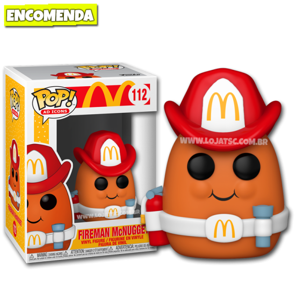 Funko Pop! McDonald's - Fireman McNUGGET #112 - Loja TSC