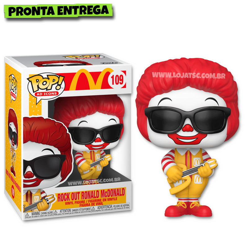 Funko Pop! McDonald's - Rock do Ronald McDONALD #109 - Loja TSC