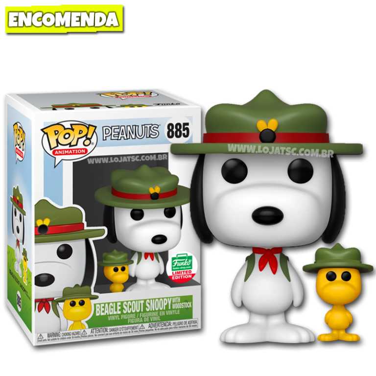 Funko Pop! Peanuts - Snoopy e Woodstock #885 - Loja TSC