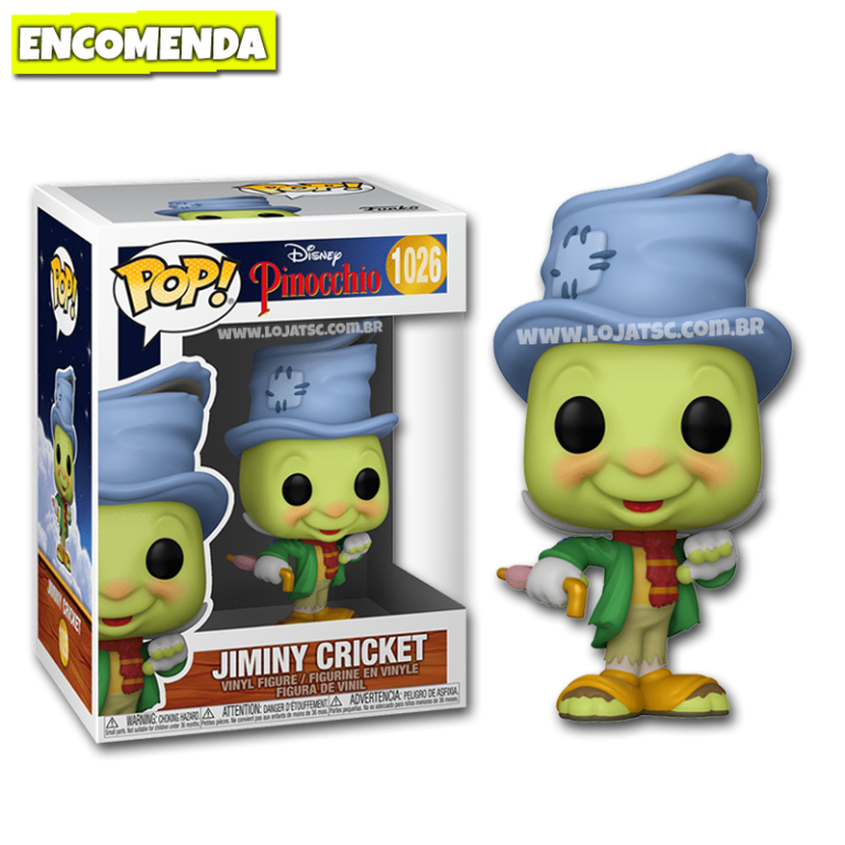 Funko Pop! Pinocchio - Grilo Falante #1026 - Loja TSC