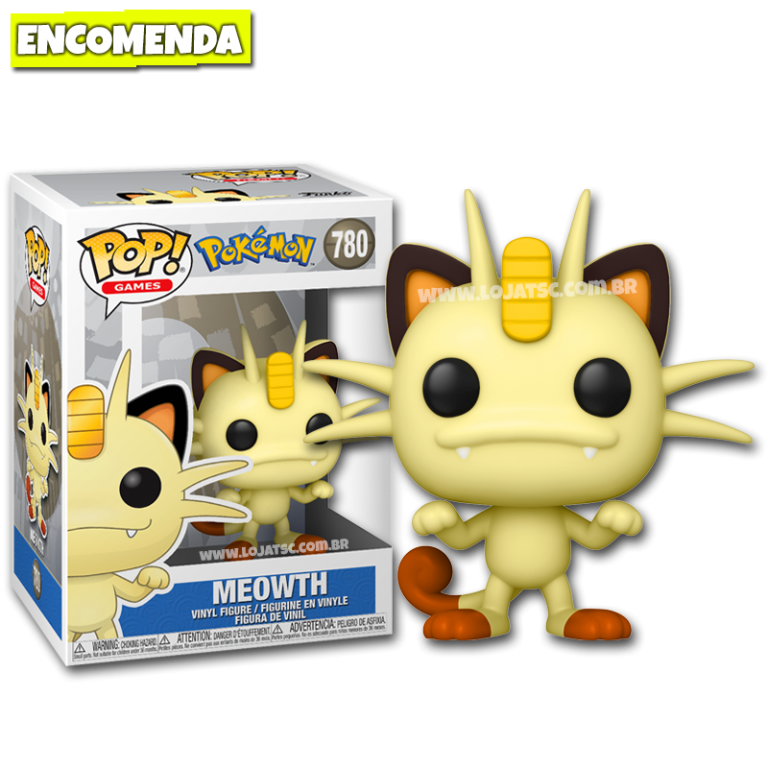 Funko Pop! Pokémon - Meowth #780 - Loja TSC