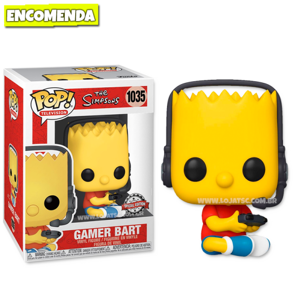 Funko Pop! Os Simpsons - Bart Gamer #1035 Special Edition - Loja TSC