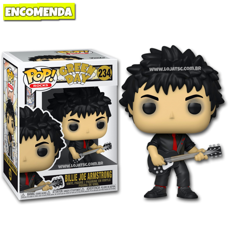 PRÉ-VENDA: Funko Pop! Green Day - Billie Joe Armstrong #234 - Loja TSC