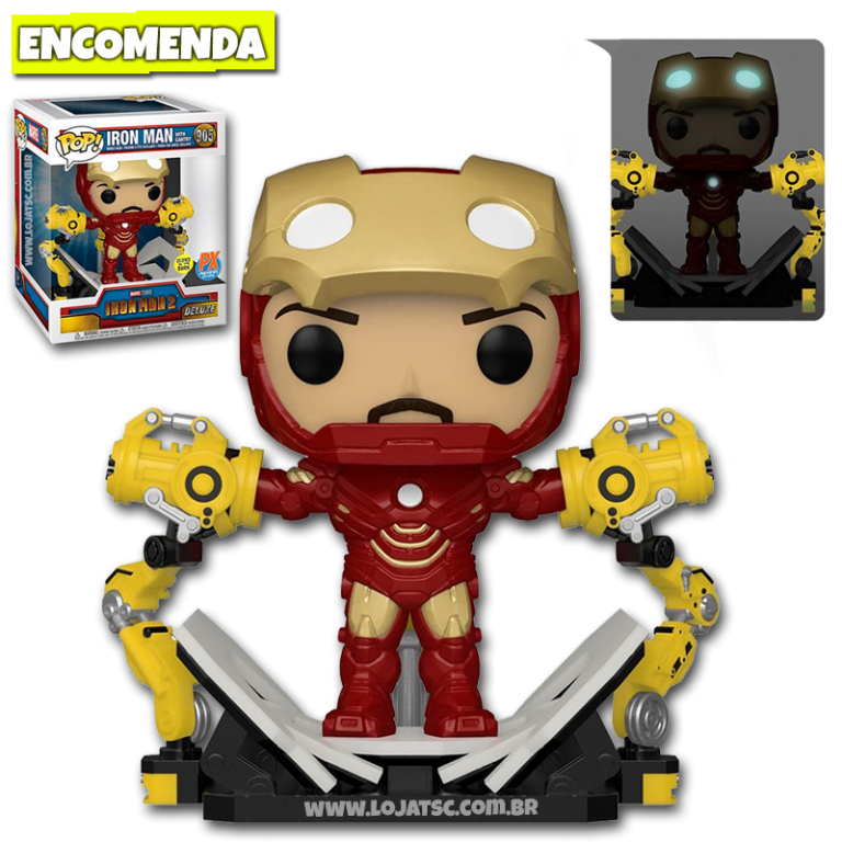 Funko Pop! Iron Man 2 - Iron Man com Gantry #905 - Loja TSC