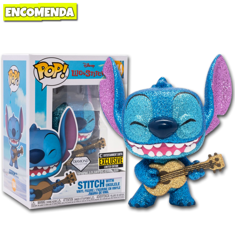 Funko Pop! Lilo & Stitch - Stitch com Ukulele #1044 DIAMOND - Loja TSC