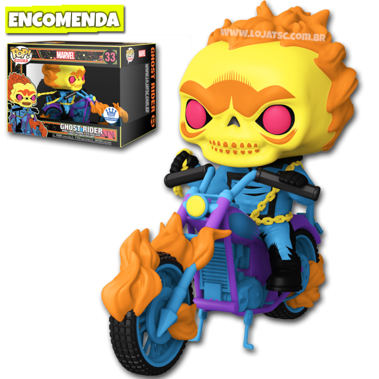 Funko Pop! Marvel - Ghost Rider #33 Black Light - Loja TSC