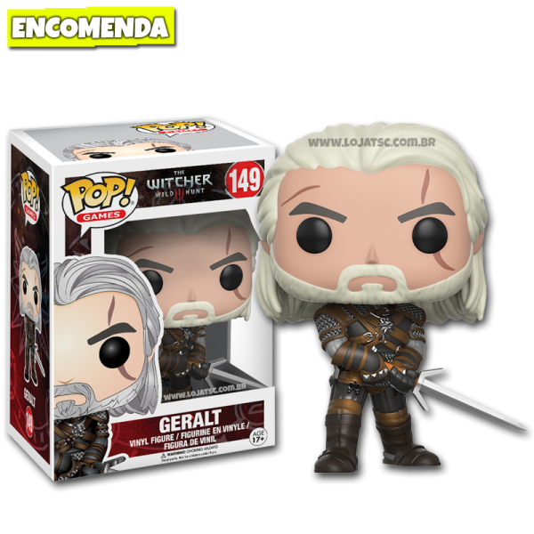 Funko Pop! The Witcher 3: Wild Hunt - Geralt #149 - Loja TSC