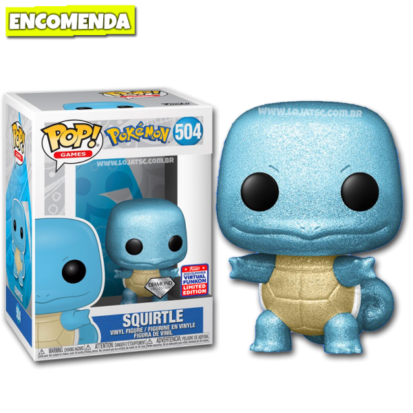 Funko Pop! Pokemon - Squirtle #504 Diamond - Loja TSC