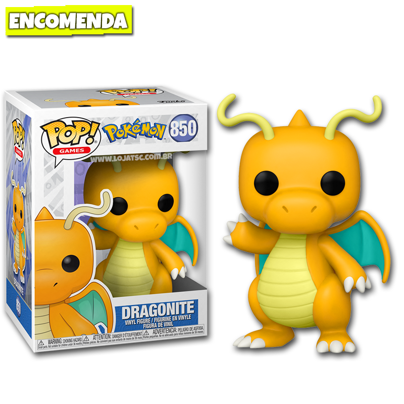 Funko Pop! Pokémon - Dragonite #850 - Loja TSC