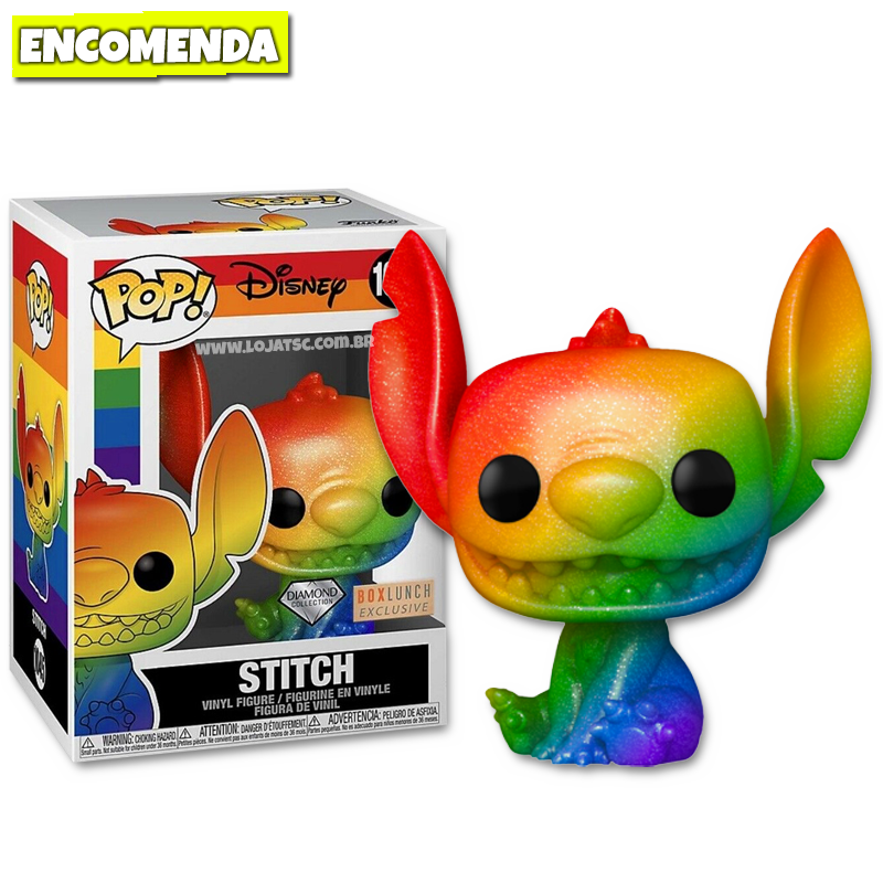 Funko Pop! Pride Disney Lilo & Stitch - Stitch #1045 Diamond - Loja TSC