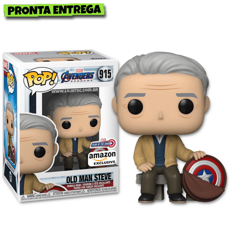 Funko Pop! Vingadores Endgame - Old Man Steve 915 - Loja TSC