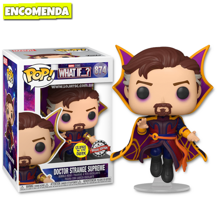 Funko Pop! Marvel: What If...? - Doctor Strange Supreme #874 GITD ...