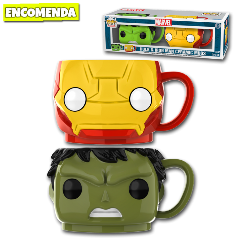 Funko Mug Marvel: Hulk & Iron Man - Loja TSC