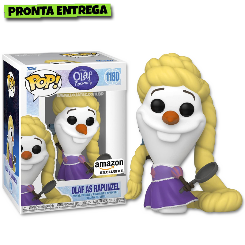 Funko Pop Olaf Presents Olaf Como Rapunzel 1180 Loja TSC Funko Pop Olaf Presents Olaf Como Rapunzel 1180 Loja TSC