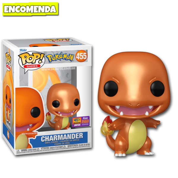 Funko Pop! Pokémon - Charmander #455 Metálico - Loja TSC