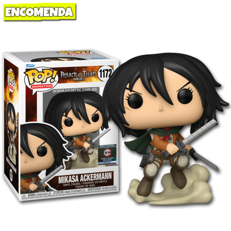 PRÉ-VENDA: Funko Pop! Attack on Titan - Mikasa Ackermann #1166 - Loja TSC