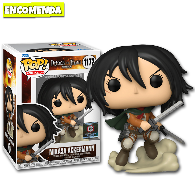 Funko Pop! Attack on Titan - Mikasa Ackermann #1172 - Loja TSC