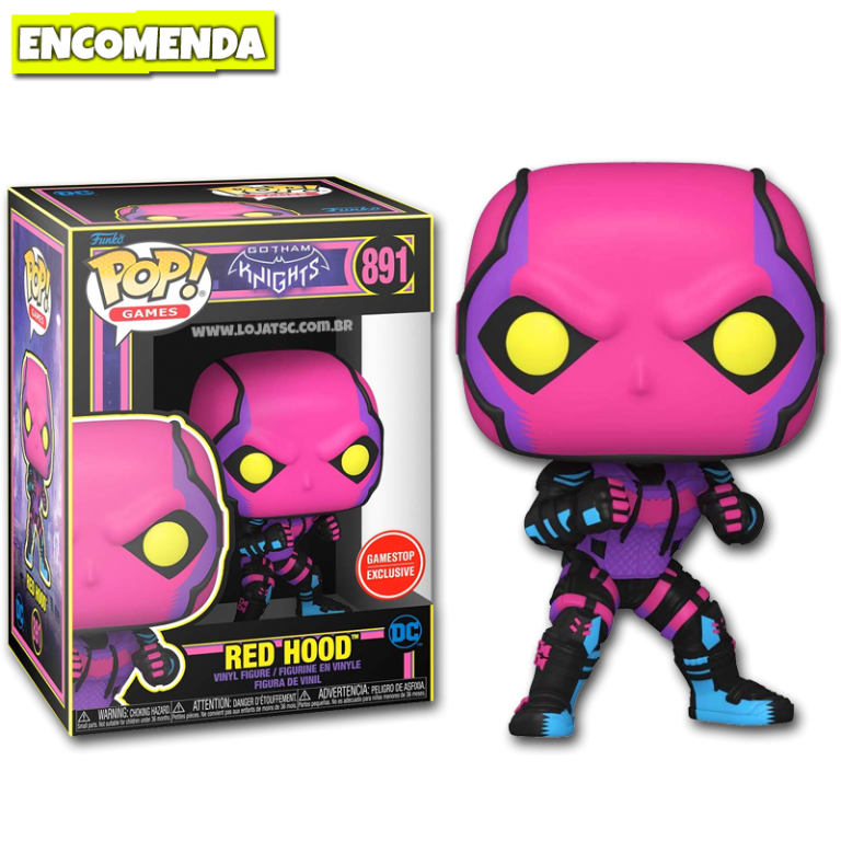 Funko Pop! Gotham Knights - Red Hood #891 Blacklight - Loja TSC