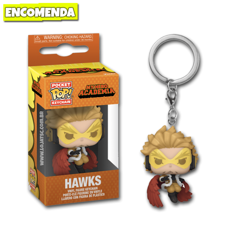 Funko Pop! Chaveiro My Hero Academia - Hawks - Loja TSC