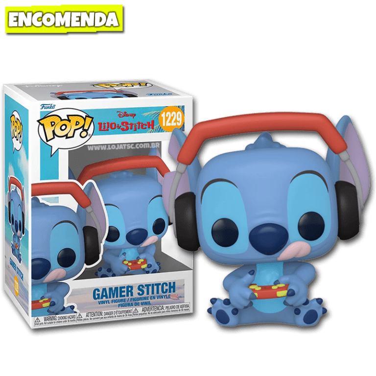 Funko Pop! Lilo & Stitch - Gamer Stitch #1229 - Loja TSC