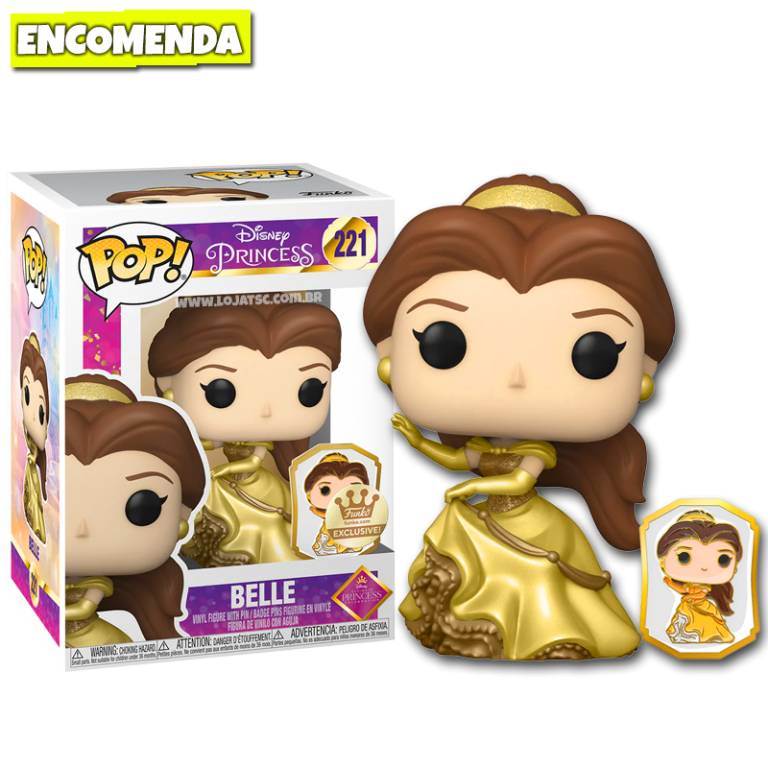 Funko Pop! Ultimate Princess - Bela #221 Cromada - Loja TSC