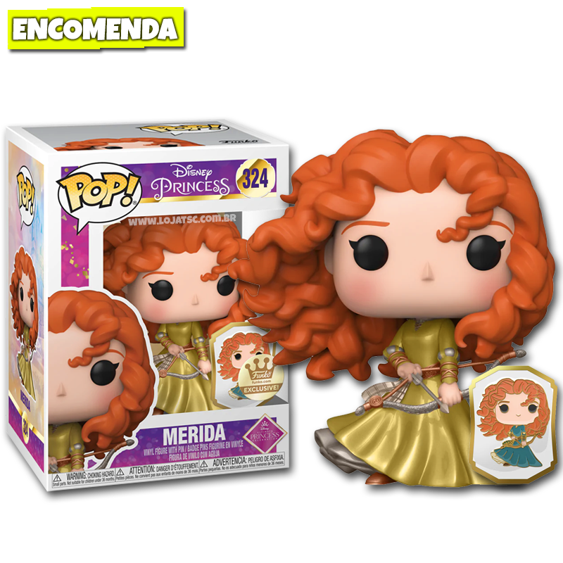 Funko Pop! Ultimate Princess - Merida #324 Cromada - Loja TSC