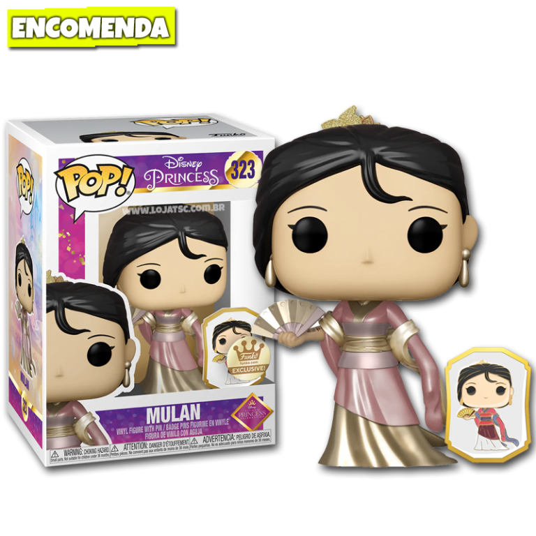Funko Pop! Ultimate Princess - Mulan 323 Cromada - Loja TSC