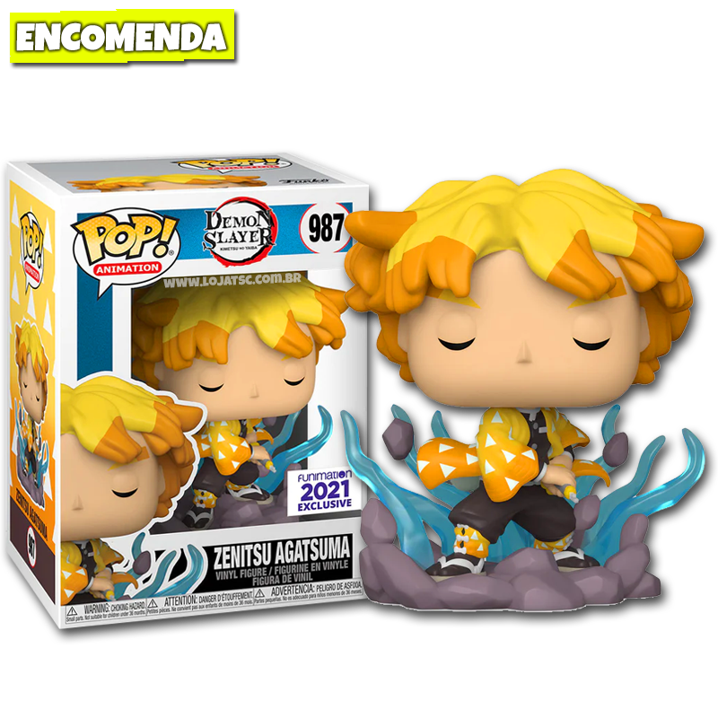 Funko Pop! Demon Slayer – Zenitsu Agatsuma #987 - Loja TSC