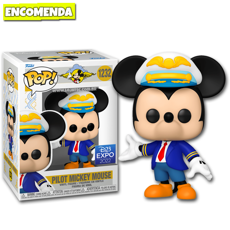 Funko Pop! Turma do Mickey - Pilot Mickey Mouse #1232 - Loja TSC