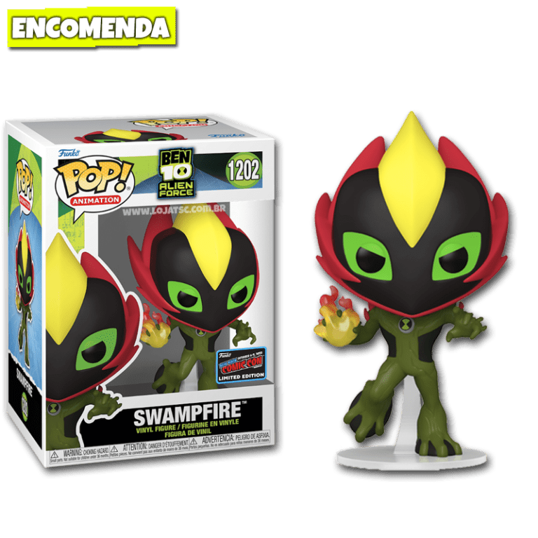 Funko Pop! Ben 10 Alien Force – Swampfire #1202 - Loja TSC