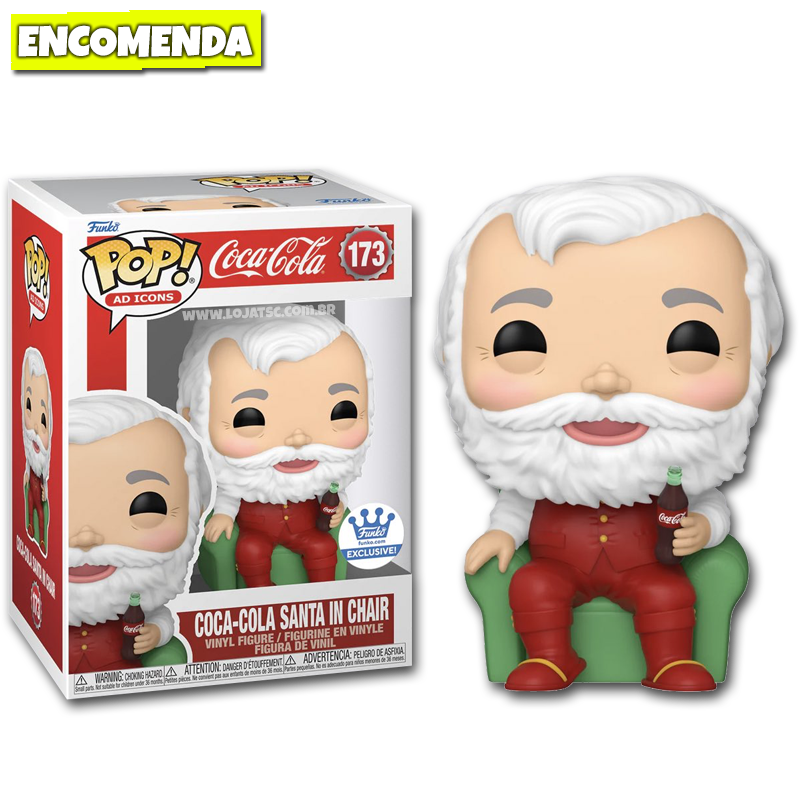 Funko Pop! Coca-Cola - Coca-Cola Santa in Chair #173 - Loja TSC
