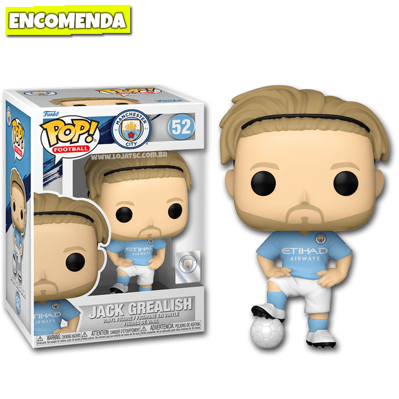 Funko Pop! Football: Manchester City - Jack Grealish #52 - Loja TSC