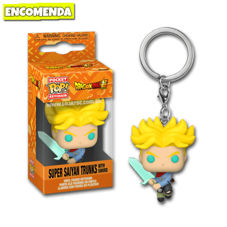 Funko Pop! Chaveiro Dragon Ball Z – Super Saiyan Trunks - Loja TSC