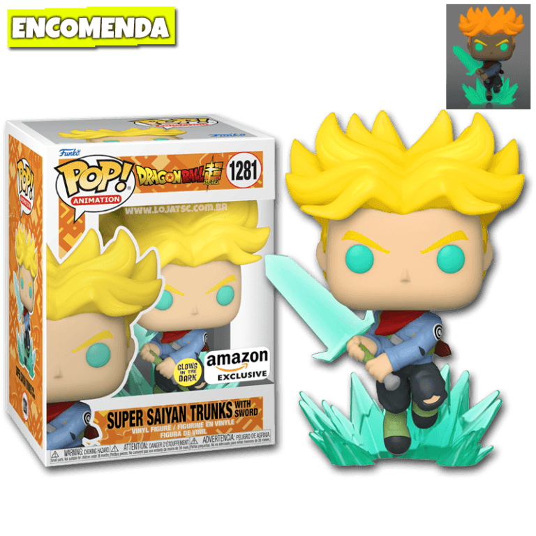 Funko Pop! Dragon Ball Z – Super Saiyan Trunks #1281 GITD - Loja TSC