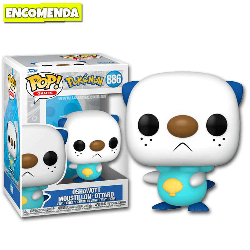 Funko Pop! Pokémon - Oshawott #886 - Loja TSC