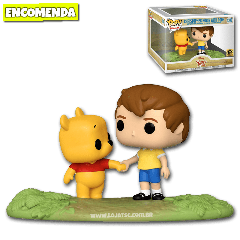 Funko Pop! Ursinho Pooh - Christopher Robin With Pooh #1306 - Loja TSC