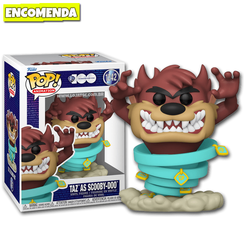 Funko Pop! WB 100th - Looney Tunes X Scooby-Doo - Taz as Scooby-Doo ...