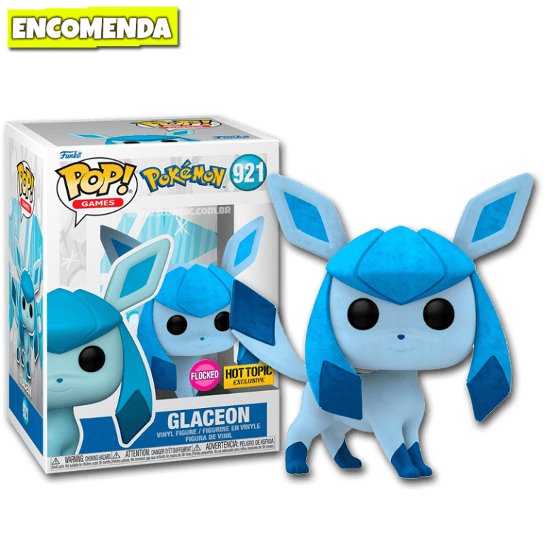 Funko Pop! Pokémon - Glaceon #921 Flocked - Loja TSC