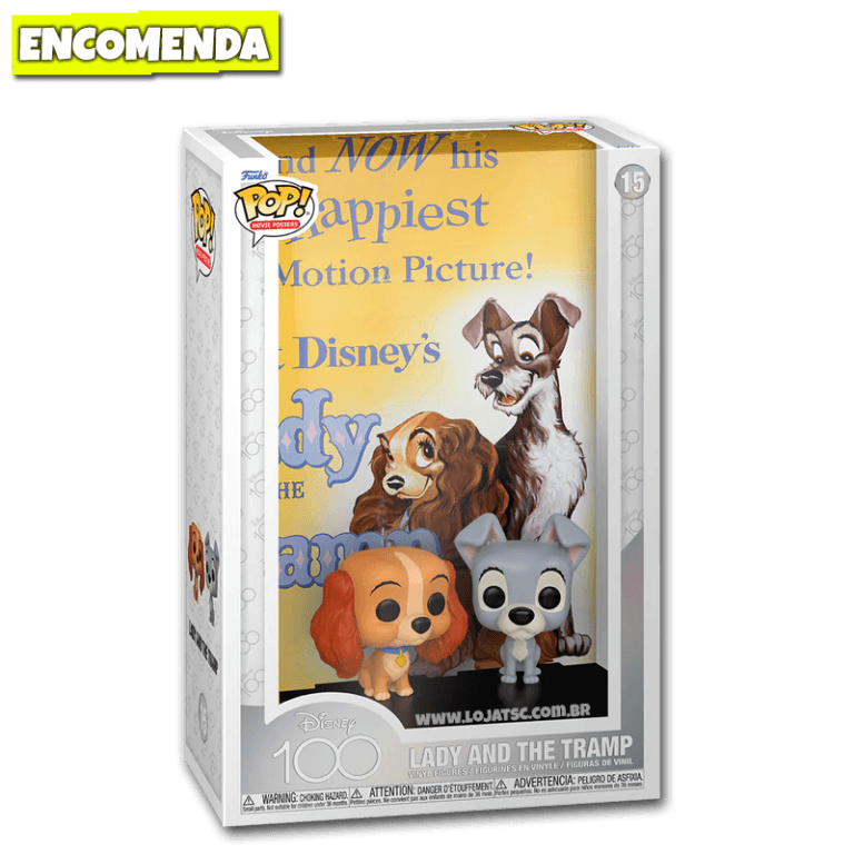 Funko Pop! Movie Posters: Disney 100 - A Dama e o Vagabundo 15 - Loja TSC