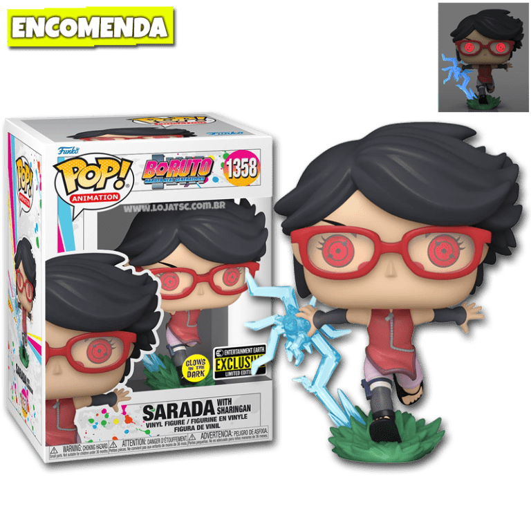 Funko Pop! Naruto: Boruto: Next Generations - Sarada 1358 GITD - Loja TSC