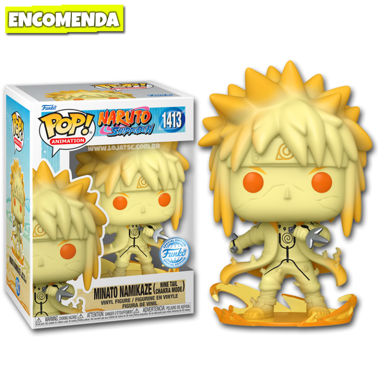 Funko Pop! Naruto Shippuden - Minato Namikaze (Nine Tail Chakra Mode ...